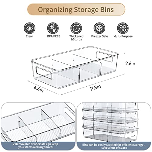 Clear Plastic Food Storage Organizer Bins - Kitchen and Home Store