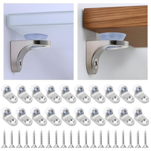 20 Pcs Cabinet Shelf Pegs, Cabinet Shelf Pins with Screws, Zinc Alloy ...