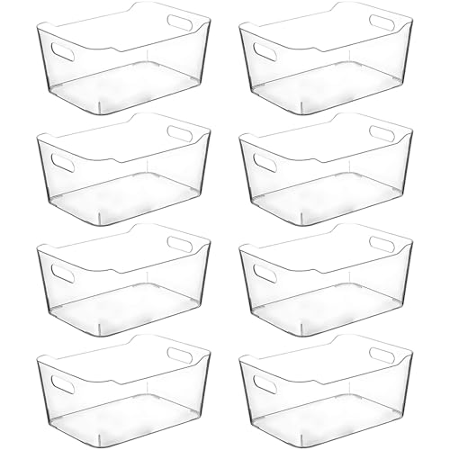 CONTROL KITCHEN Clear Plastic Storage Bins for Kitchen Organization or ...