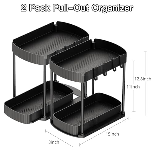 Ukeetap Multi-Purpose Pull-Out Storage Organizers, Under Sink/Cabinet ...