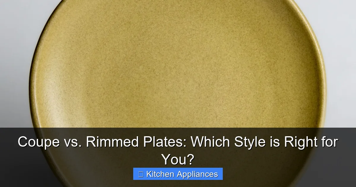Coupe vs. Rimmed Plates: Which Style is Right for You? - Kitchen and ...