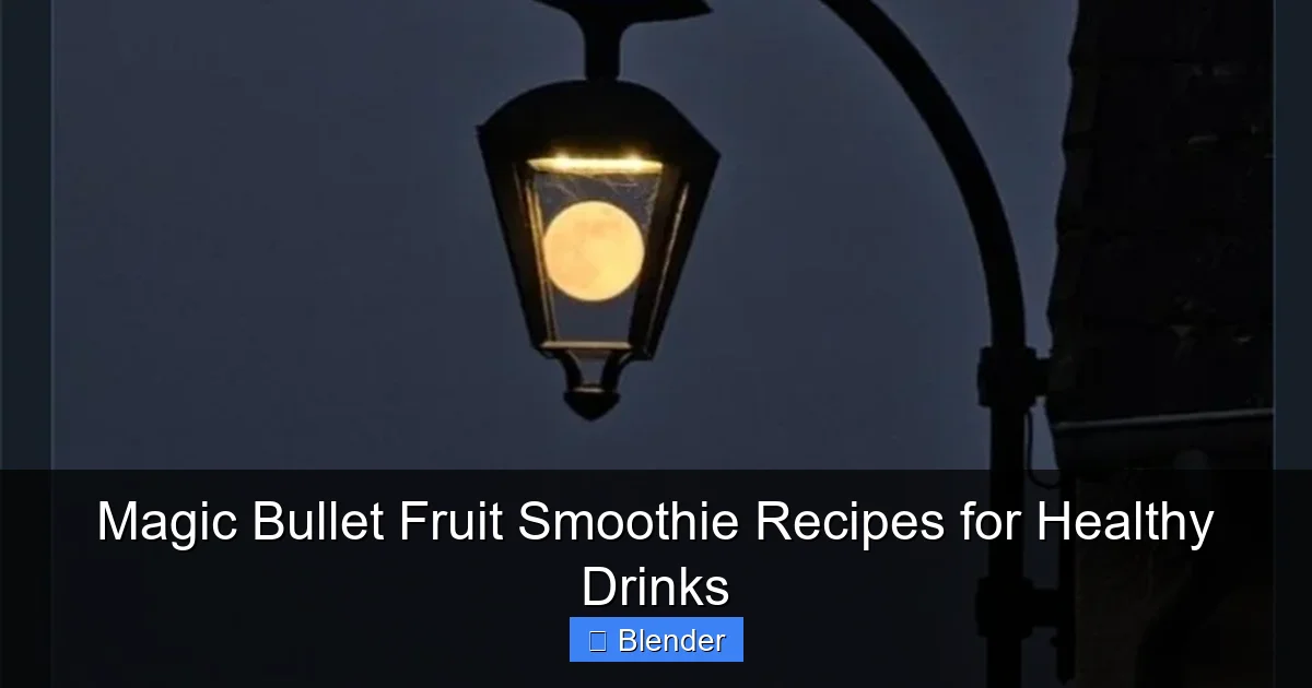 Magic Bullet Fruit Smoothie Recipes for Healthy Drinks - Kitchen and ...