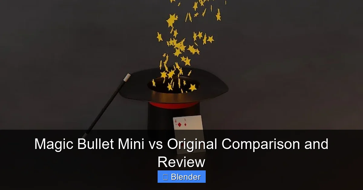 Magic Bullet Mini vs Original Comparison and Review - Kitchen and Home ...