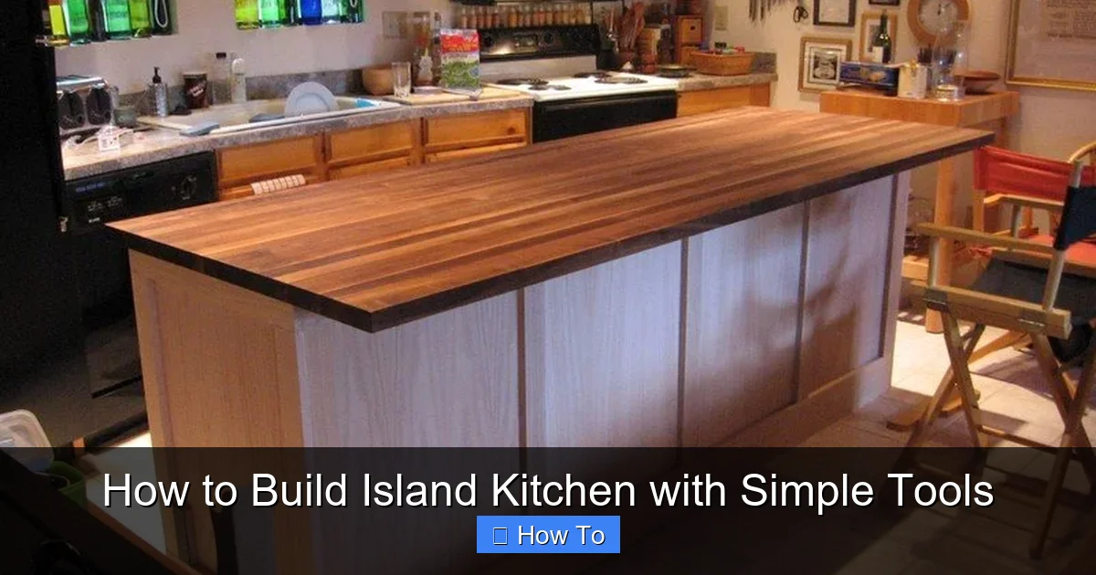 How to Build Island Kitchen with Simple Tools - Kitchen and Home Store