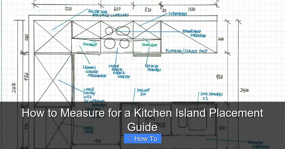 How to Measure for a Kitchen Island Placement Guide - Kitchen and Home ...