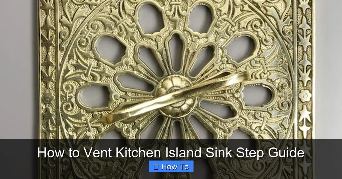 How to Vent Kitchen Island Sink Step Guide - Kitchen and Home Store