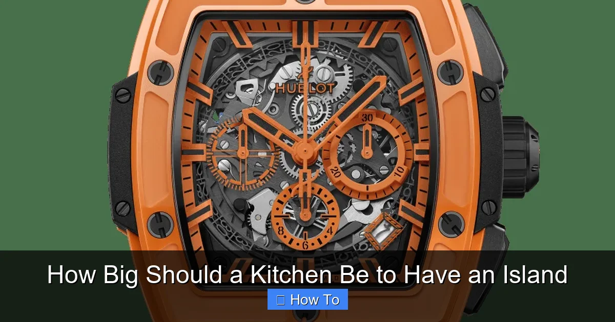 How Big Should a Kitchen Be to Have an Island - Kitchen and Home Store