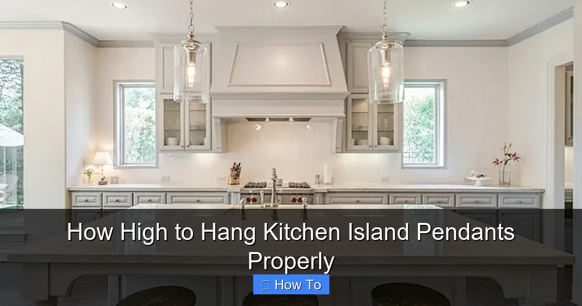 How High to Hang Kitchen Island Pendants Properly - Kitchen and Home Store