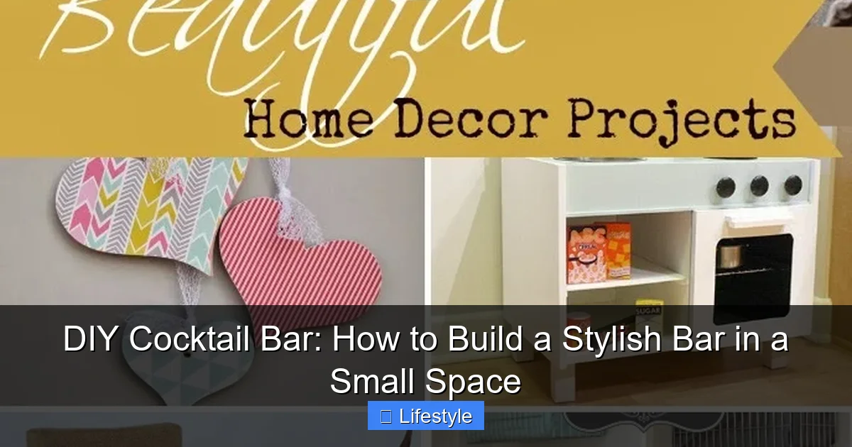 DIY Cocktail Bar: How to Build a Stylish Bar in a Small Space - Kitchen ...
