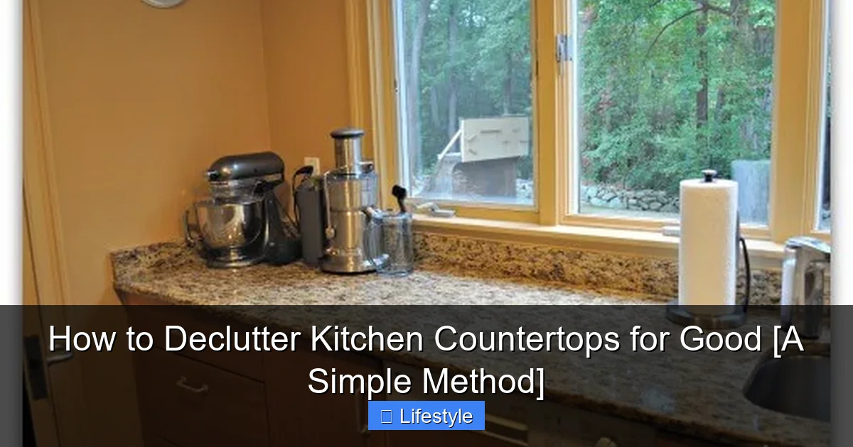 How to Declutter Kitchen Countertops for Good [A Simple Method ...