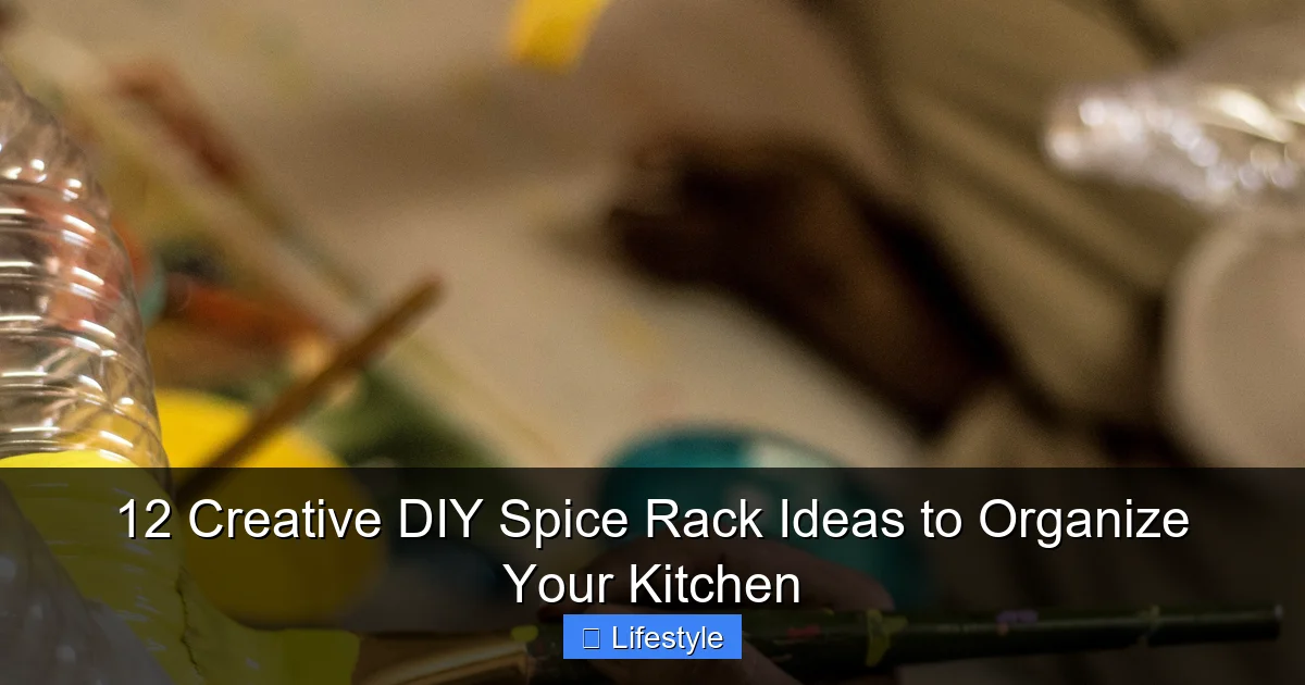 12 Creative DIY Spice Rack Ideas to Organize Your Kitchen - Kitchen and ...