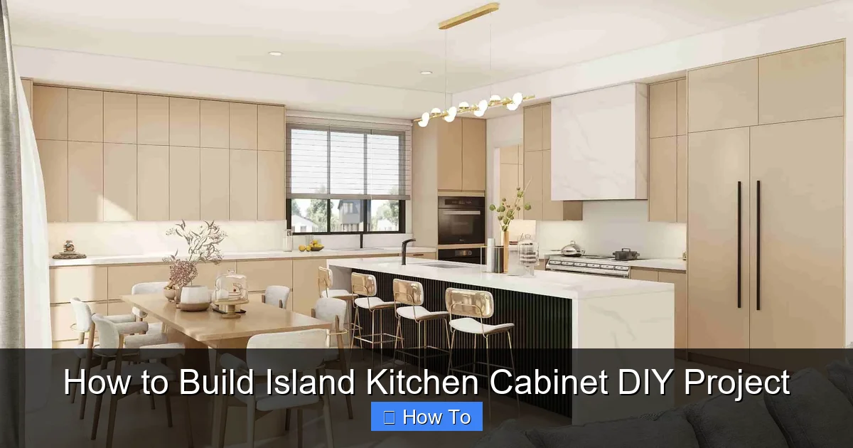 How to Build Island Kitchen Cabinet DIY Project - Kitchen and Home Store