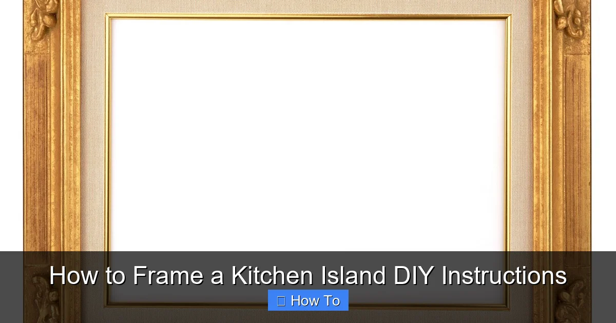 How to Frame a Kitchen Island DIY Instructions - Kitchen and Home Store
