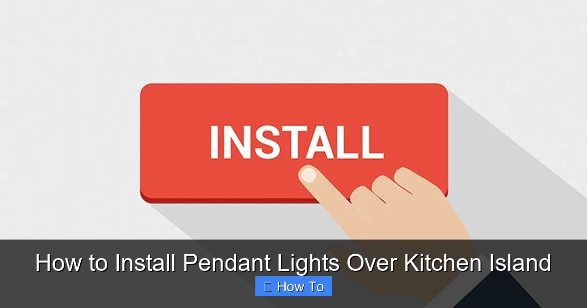 How to Install Pendant Lights Over Kitchen Island - Kitchen and Home Store