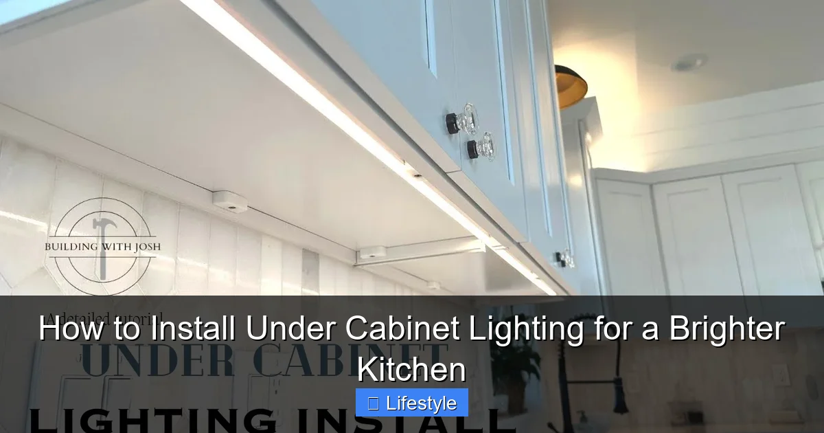 How to Install Under Cabinet Lighting for a Brighter Kitchen - Kitchen ...