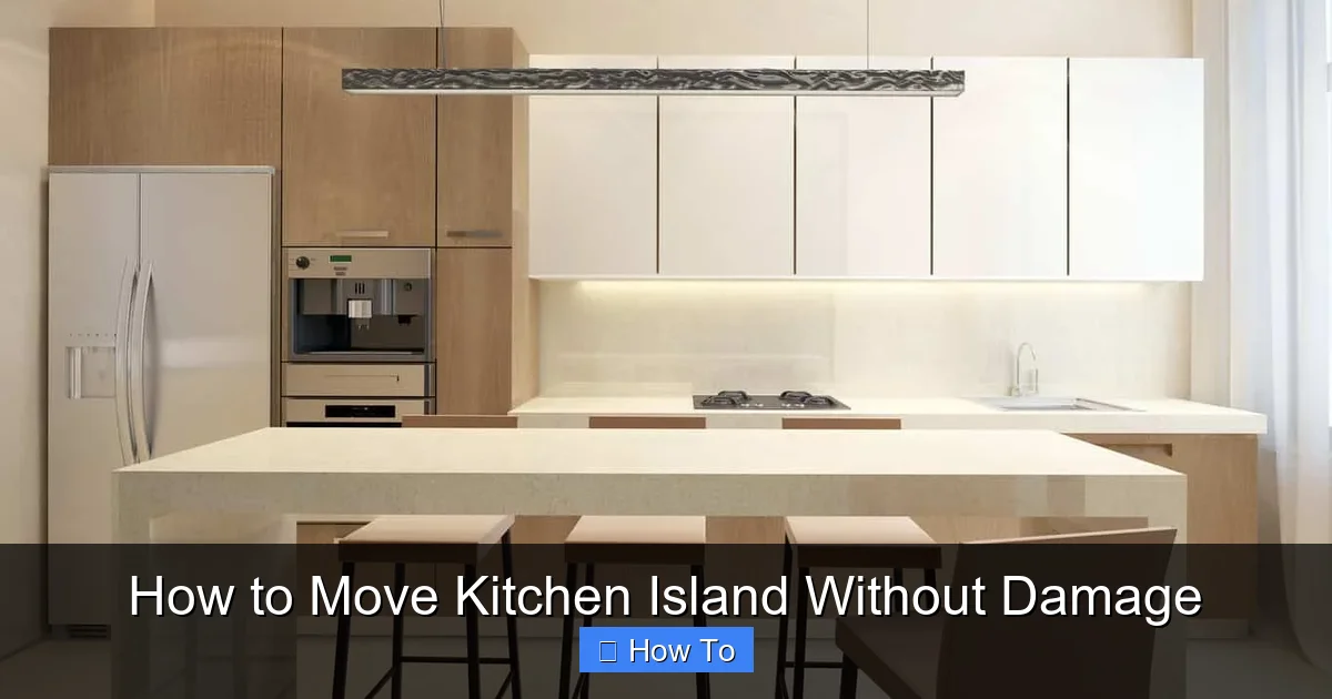 How to Move Kitchen Island Without Damage - Kitchen and Home Store