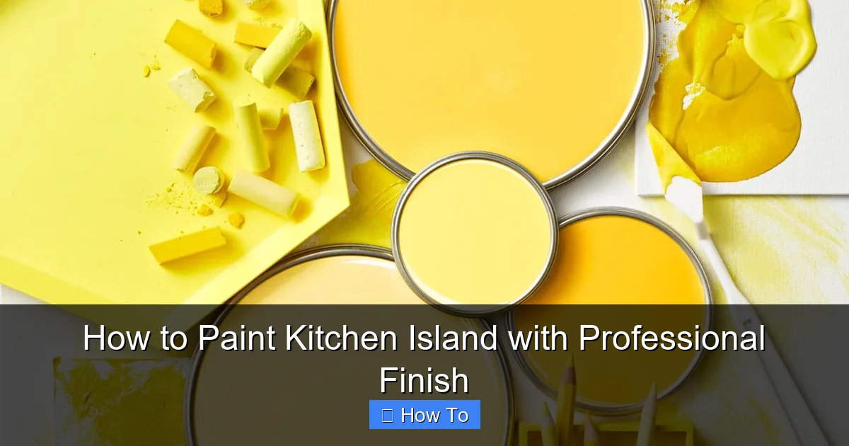 How to Paint Kitchen Island with Professional Finish - Kitchen and Home ...