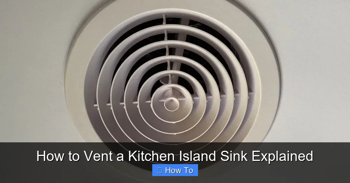 How to Vent a Kitchen Island Sink Explained - Kitchen and Home Store
