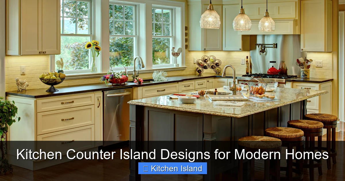 Kitchen Counter Island Designs for Modern Homes - Kitchen and Home Store