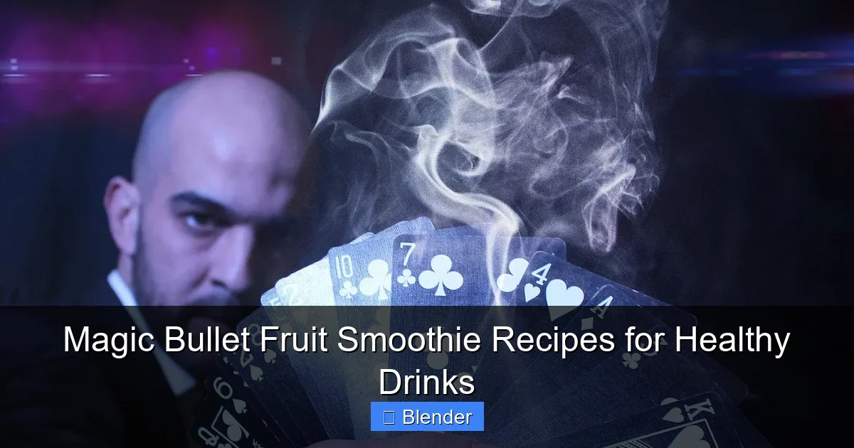 Magic Bullet Fruit Smoothie Recipes for Healthy Drinks - Kitchen and ...