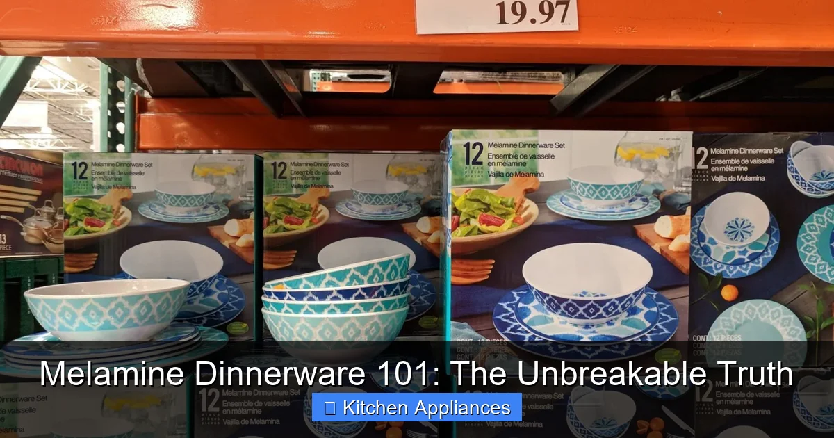 Melamine Dinnerware 101: The Unbreakable Truth - Kitchen and Home Store