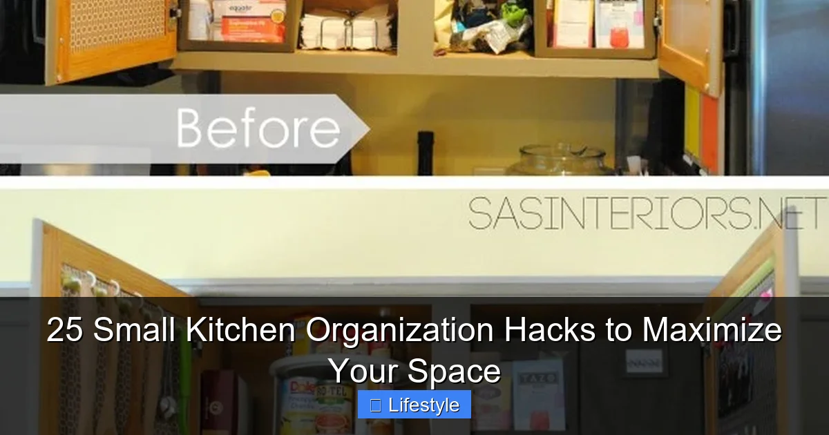 25 Small Kitchen Organization Hacks to Maximize Your Space - Kitchen ...