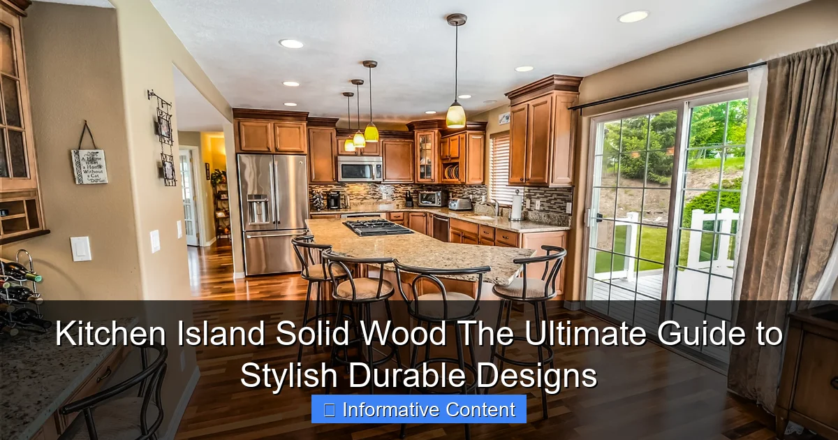 Kitchen Island Solid Wood The Ultimate Guide to Stylish Durable Designs ...