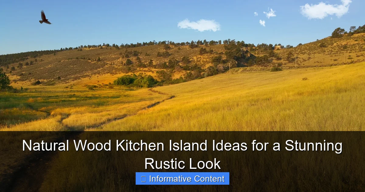 Natural Wood Kitchen Island Ideas for a Stunning Rustic Look - Kitchen ...
