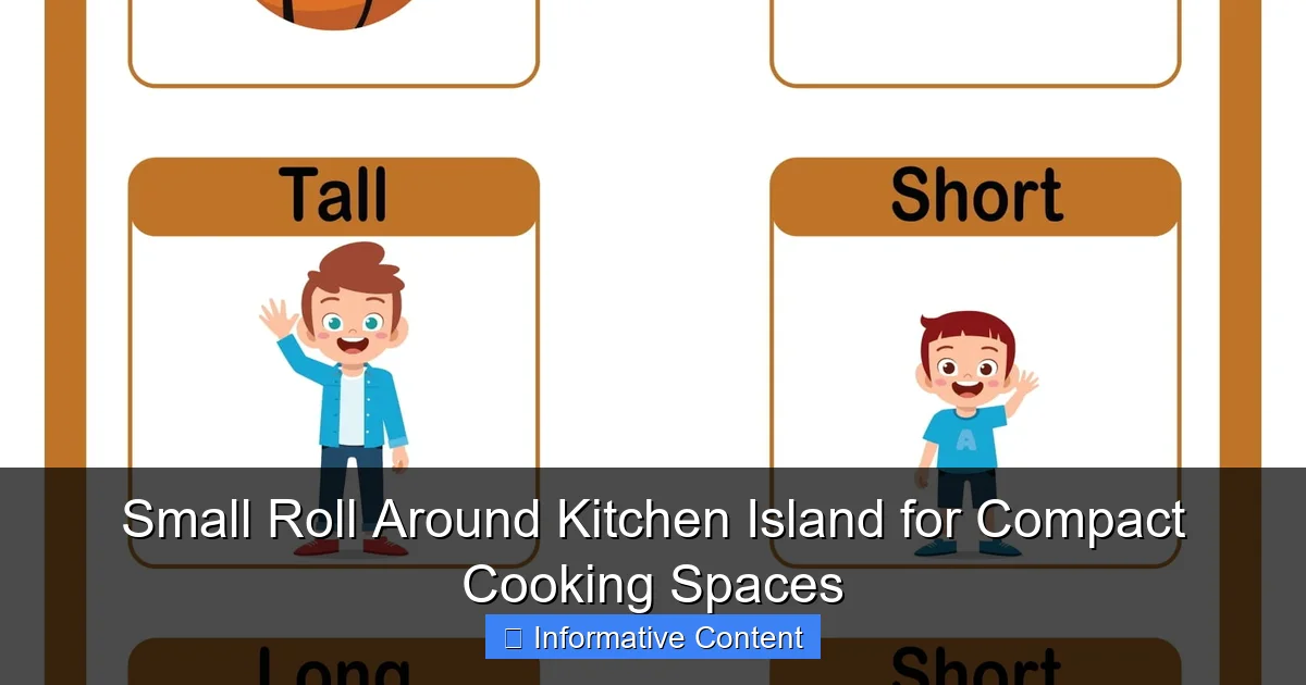 Small Roll Around Kitchen Island for Compact Cooking Spaces - Kitchen ...